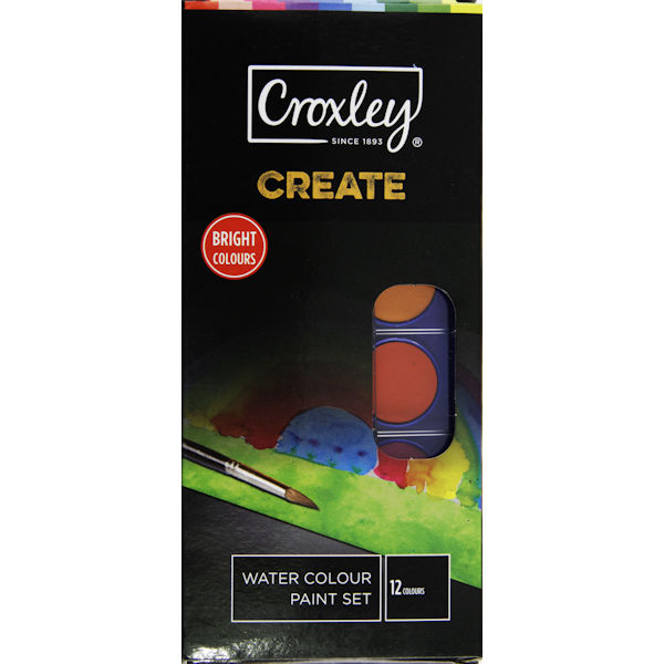 Water Paint Set 12’s (Croxley) – Light The Mind Creations